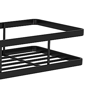 Towel Rack for Bathroom, Towel Holder with 5 Towel Hooks Wall Mounted, Bathroom Towel Storage Holder with Shelf for Large Towels, Washcloths, Hand Towels, Shower Towel, Bathroom Decor, Metal, 2 Pack