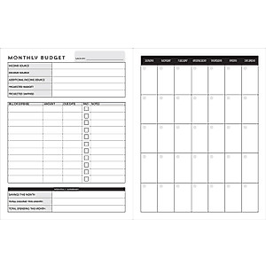 Weekly Budget Planner: A Year-Long Undated Spending Tracker
