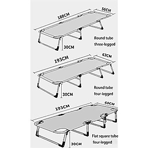 XZGDEN Lightweight Folding Lounger Chairs Portable Metal Sunbed Household Office Garden Patio Beach Outdoor Lounger Chairs-3