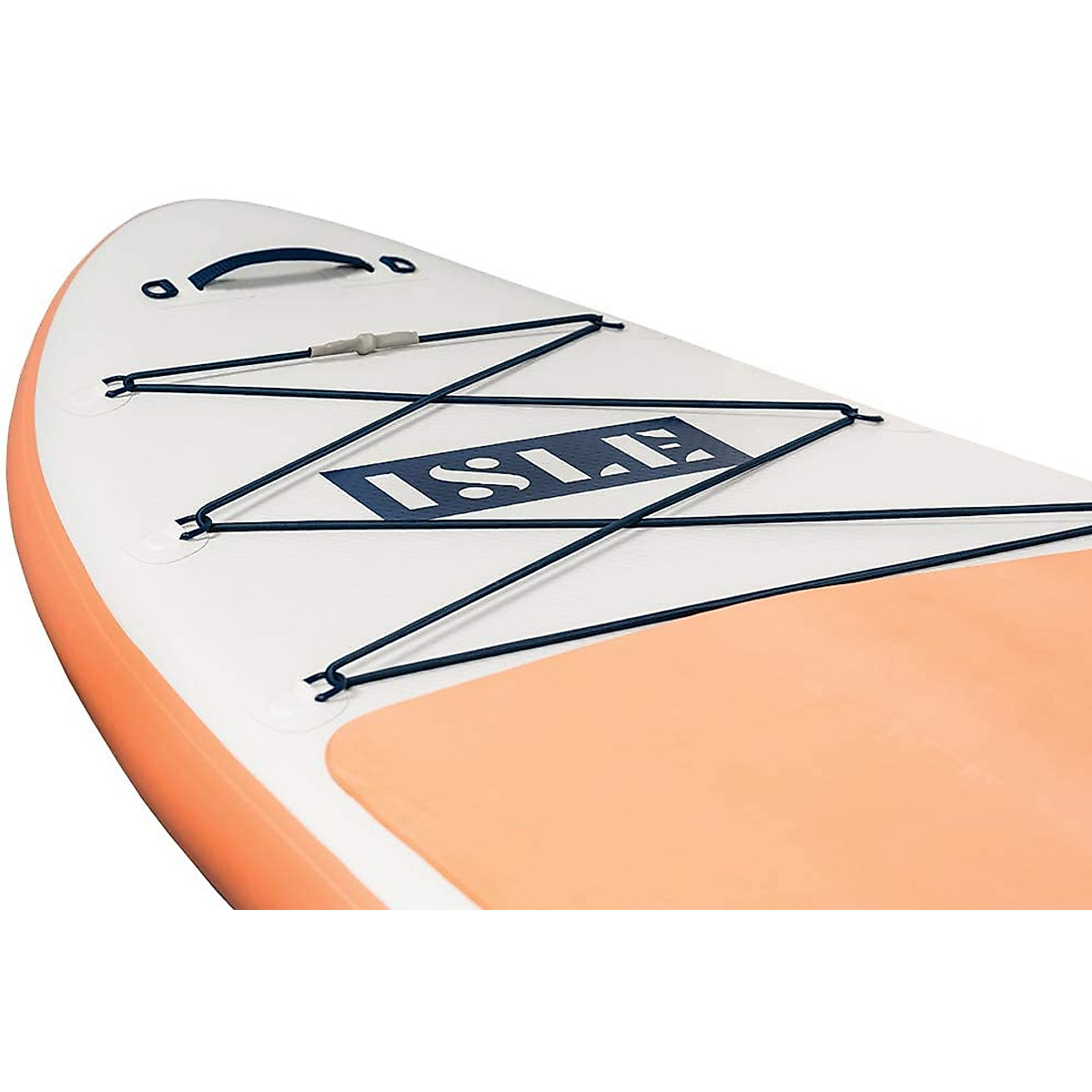 ISLE Pioneer Inflatable Stand Up Paddleboard & iSUP Bundle Accessories & Backpack — Wide Stance, Durable, Lightweight — 285 lbs Capacity (Coral Pink, 10'6" x 34" x 6")