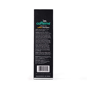 mCaffeine Naked and Raw Coffee Shampoo - Hair Loss Shampoo - Controls Hair Fall and Nourishes with Protein - Sulphate and Silicone Free - 8.45 oz