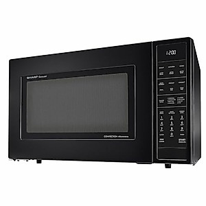 Sharp 1.5 Cu. Ft. 900W Convection Microwave Oven, Black