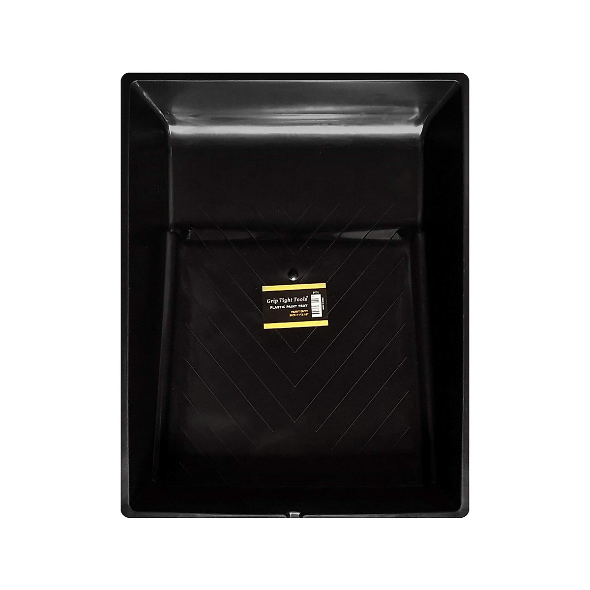 Grip Tight Tools PT1 Heavy Duty Plastic Paint Tray with Legs, 11" x 14", Black