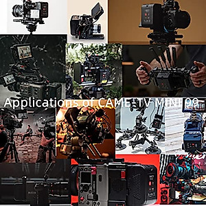 Came-TV Mini V Mount Battery 99Wh 6875mAh 15A Draw Rechargeable V-Mount with 2 D-TAP & 1 USB for Blackmagic BMPCC 4k/6K Pro/Sony FX6/Red Komodo/Canon C70/Z cam E2,Video Lights,Monitors