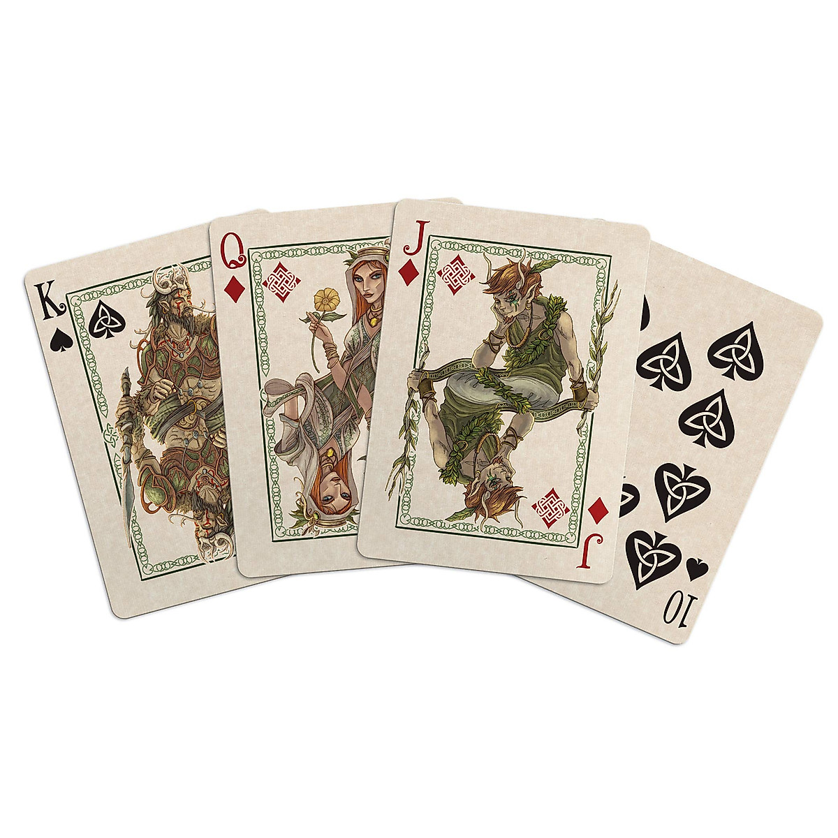 Bicycle Creatures of The FAE Playing Cards Gent Supply, Green