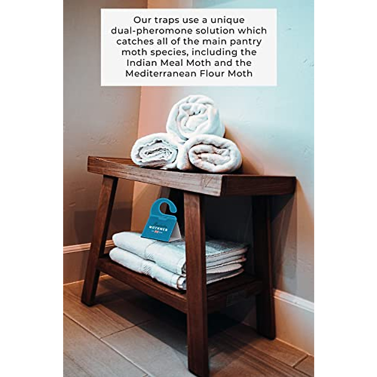 Manchester MOTHMEN Pantry Moth Traps with Pheromones Prime 5 Pack - 3-in-1 Moth Killer Non-Toxic Pest Trap for Indian Meal Moth, Flour Moth & Almond Moth