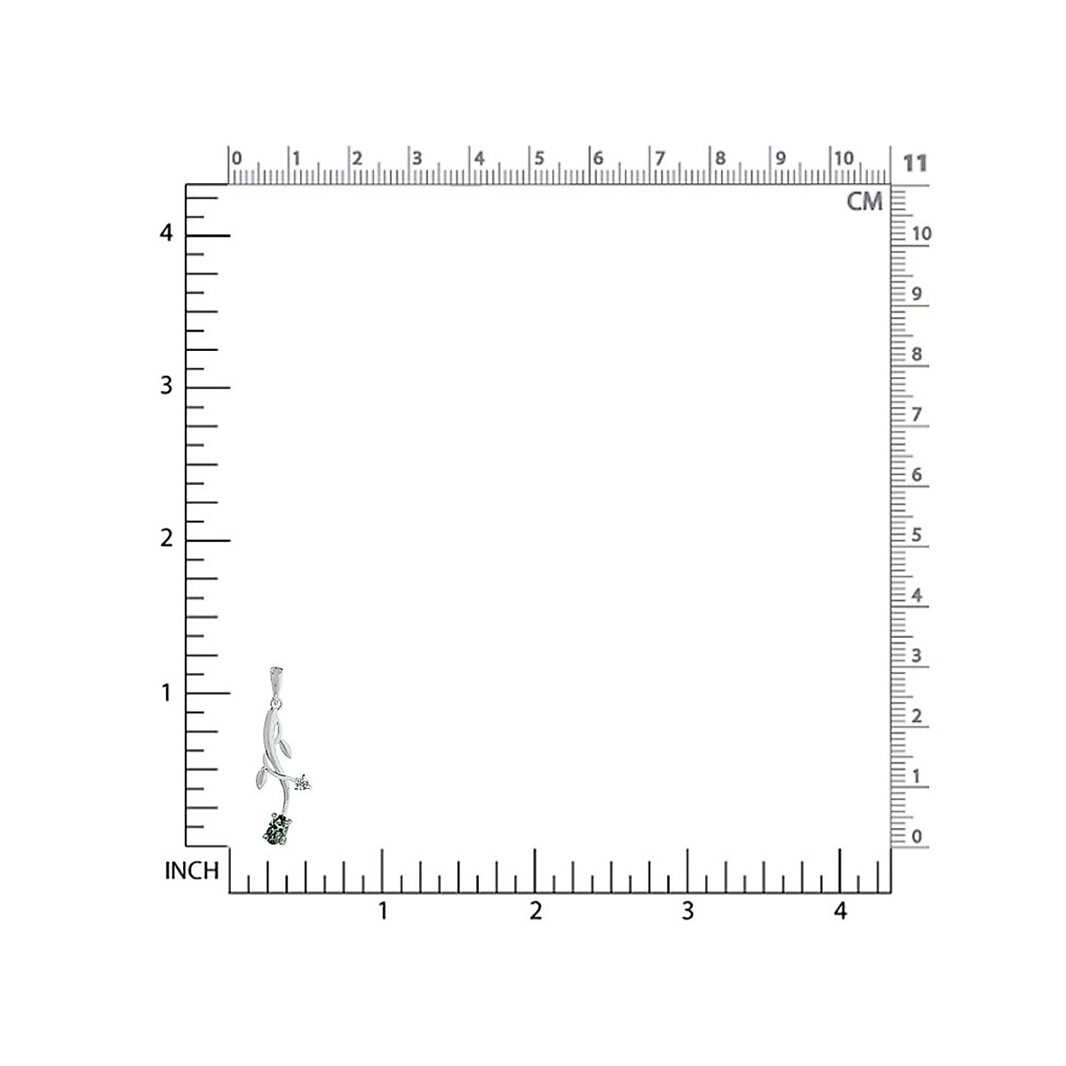 Silvershake Petite Simulated Color Change Alexandrite 925 Sterling Silver Vine Leaf Pendant with 18 Inch Chain Necklace