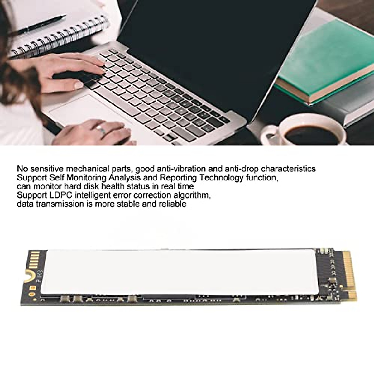 YOKAM M.2 2280 NVMe SSD, 4channel SSD for Desktop laptops 128GB