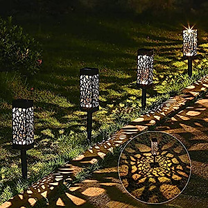 MAGGIFT Solar Pathway Lights 12 Pack, LED Garden Lights, Solar Path Lights Outdoor, Automatic Led Halloween Christmas Decorative Landscape Lighting for Patio, Yard and Garden