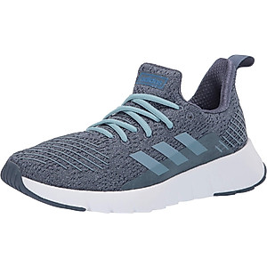adidas Women's ASWEEGO, ash Grey/raw Grey/True Blue, 6 M US