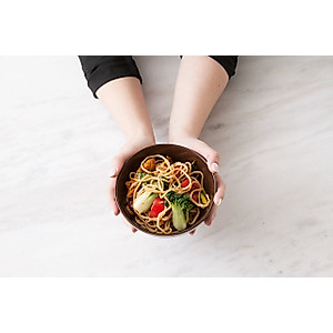 Fortessa Vitraluxe Dinnerware Heirloom Matte Finish Rice Bowl 5.75-Inch, Smoke, Set of 4