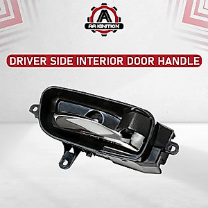 AA Ignition Interior Door Handle Driver Side, Front or Rear, Compatible with Nissan Altima 2013-2018, Murano 15-19, Armada 14-15, Pathfinder, Titan - Replaces 80671-3TA0A, 80671-3TA0D, 80671-3TA0B