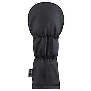 Majek Retro Golf Headcovers White Red and Black Vintage Leather Style 1 3 5 Driver and Fairway Head Covers Fits 460cc Drivers Classic Look