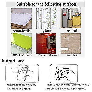 Suction Cup Hooks Clear Plastic Sucker Pads for Window Glass Shower Bathroom Kitchen Wall with 4 Styles 60 mm 50 mm 40 mm 30 mm Support Festivals Parties Events Theme Carnival Decorations (60 mm)