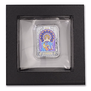 2021 28.28 g Cameroon Proof Silver Bar Tarot X. Fortune Colored Coin (in Capsule) with an Original Certificate of Authenticity 1000 CFA franc PF