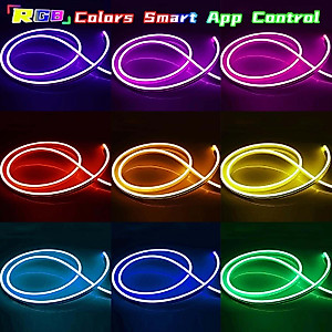 Led Lights for Bedroom, L8star 50ft Rgb Led Strip Lights with Bluetooth and Remote Control Sync to Music