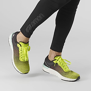 Salomon Sonic 3 Accelerate Road Running Shoes for Men, Safety Yellow/White/Black, 11.5