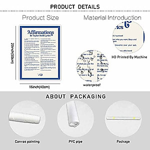 AHWOO The Girl Taylors midnights album lyrics posters for walls Canvas Print decor birthday decorations Living Room Bedroom Decor music poster for room aesthetic Poster Gift.