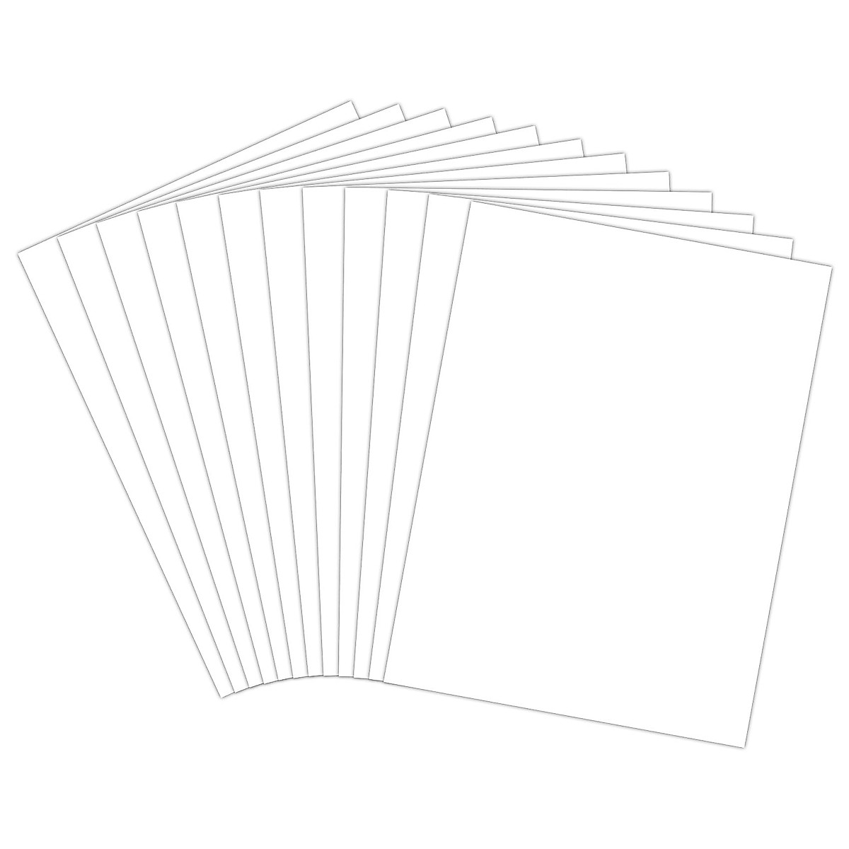 Frametory, 9x12 White Uncut Picture Mat Boards, Backing Boards for Frames, Photos, Crafts - Pack of 12