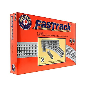 Lionel FasTrack O36 Remote/Command Switch RH, 10" (681946)