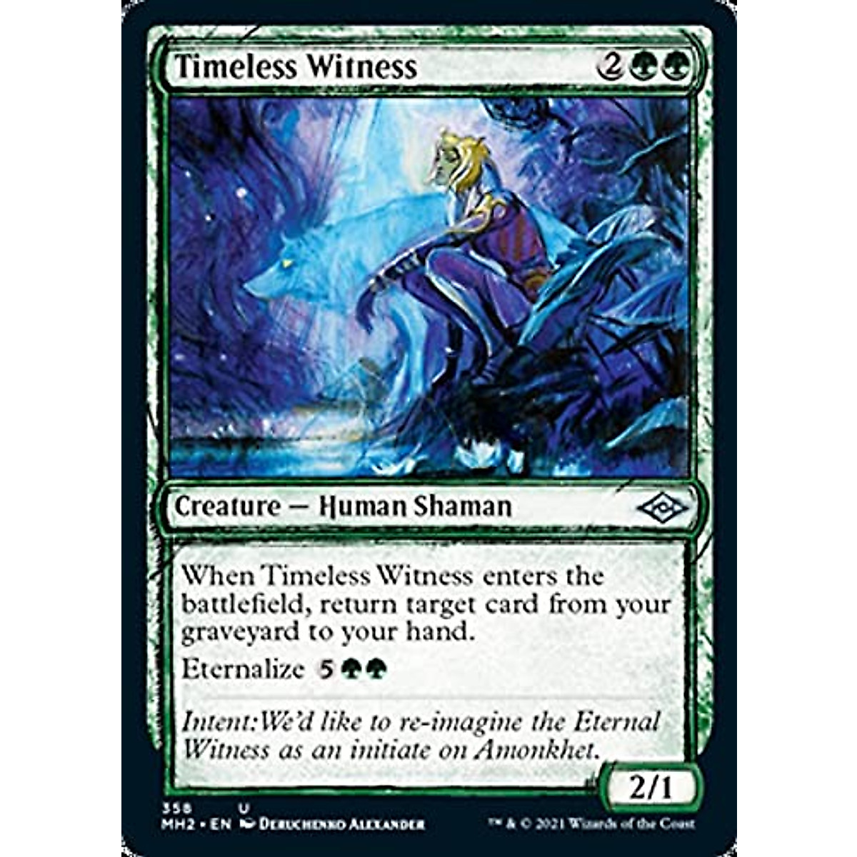 Magic: the Gathering - Timeless Witness (358) - Showcase (Sketch Art) - Foil - Modern Horizons 2
