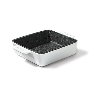 Starfrit 034390-004-0000 The Rock 9" x 9" Ceramic Baking Dish, White
