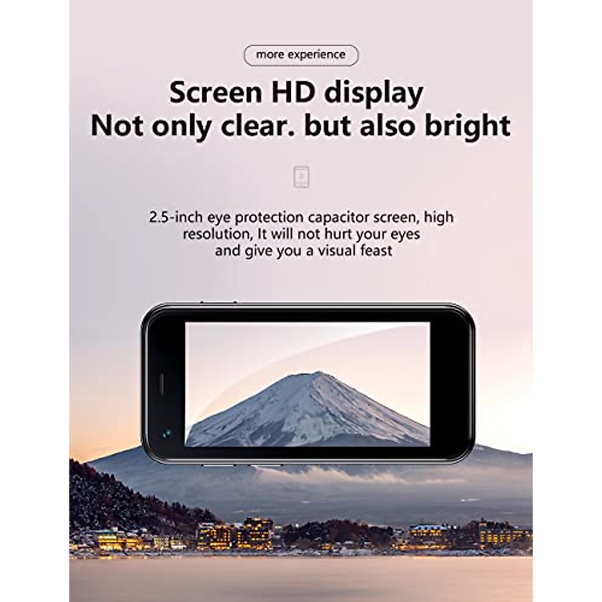 Mini Smartphone Unlocked Android Phone 1GB RAM 8GB ROM Quad Core Dual SIM WiFi 3G WCDMA Small Mobile Phones Google Play Whatsapp for Student Children (C-White)