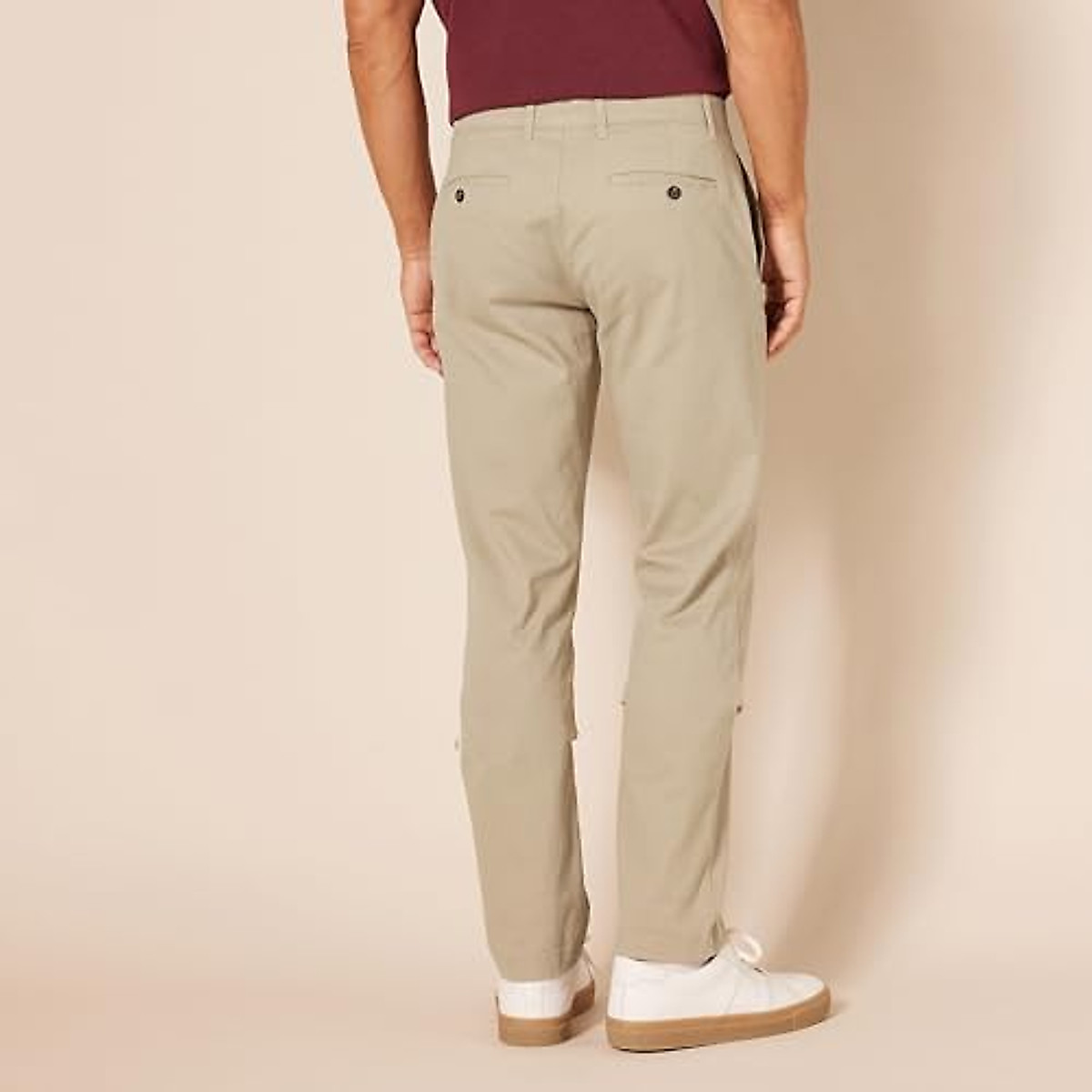 Amazon Essentials Men's Slim-Fit Casual Stretch Chino Pant, Tan, 32W x 30L