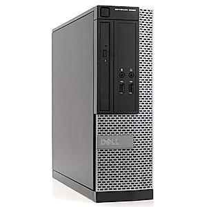 Dell Optiplex 3020 Business Desktop Computer, Intel Quad Core i5, 8GB DDR3 RAM, 500GB HDD, DVD-ROM, Windows 10 Home, RGB Speakers (Renewed)