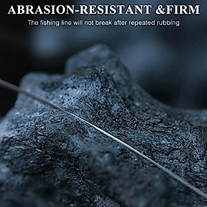 Fishing Line Monofilament Fishing Wire 500M Clear Fishing Lines Nylon 0.8mm Fishing Line for Saltwater & Freshwater Fishing(2-35LB)