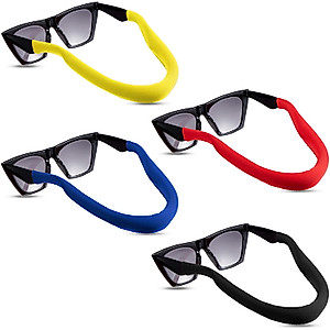 Weewooday 4 Pieces Floating Sunglass Strap Eyewear Retainer Floating Glasses Strap Sport Eyeglass Strap for Men and Women