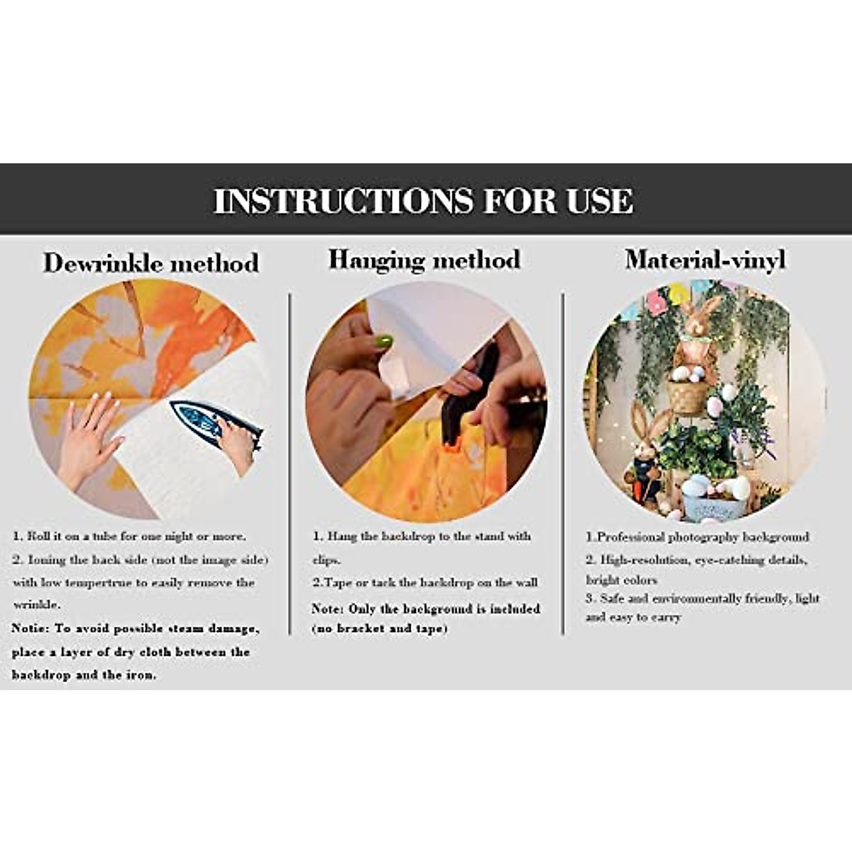 Easter Backdrop Rabbits Colorful Eggs Photography Background Spring Rustic Flower Stand Bunting Baby Shower Children Party Decoration Banner Photos Booth