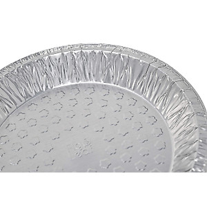 Fig & Leaf (60 Pack) Premium 9-Inch Pie Pans l Disposable Aluminum Foil l Heavy-Duty l Tin Plates for Tart Quiche Pies