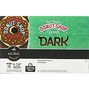 The Original Donut Shop Dark Keurig Single-Serve K-Cup Pods, Dark Roast Coffee, 72 Count