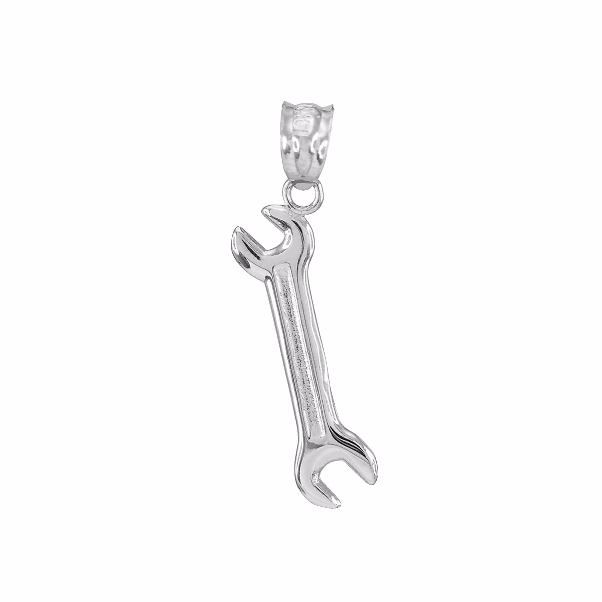 Fine 925 Sterling Silver Open End Wrench Charm Pendant