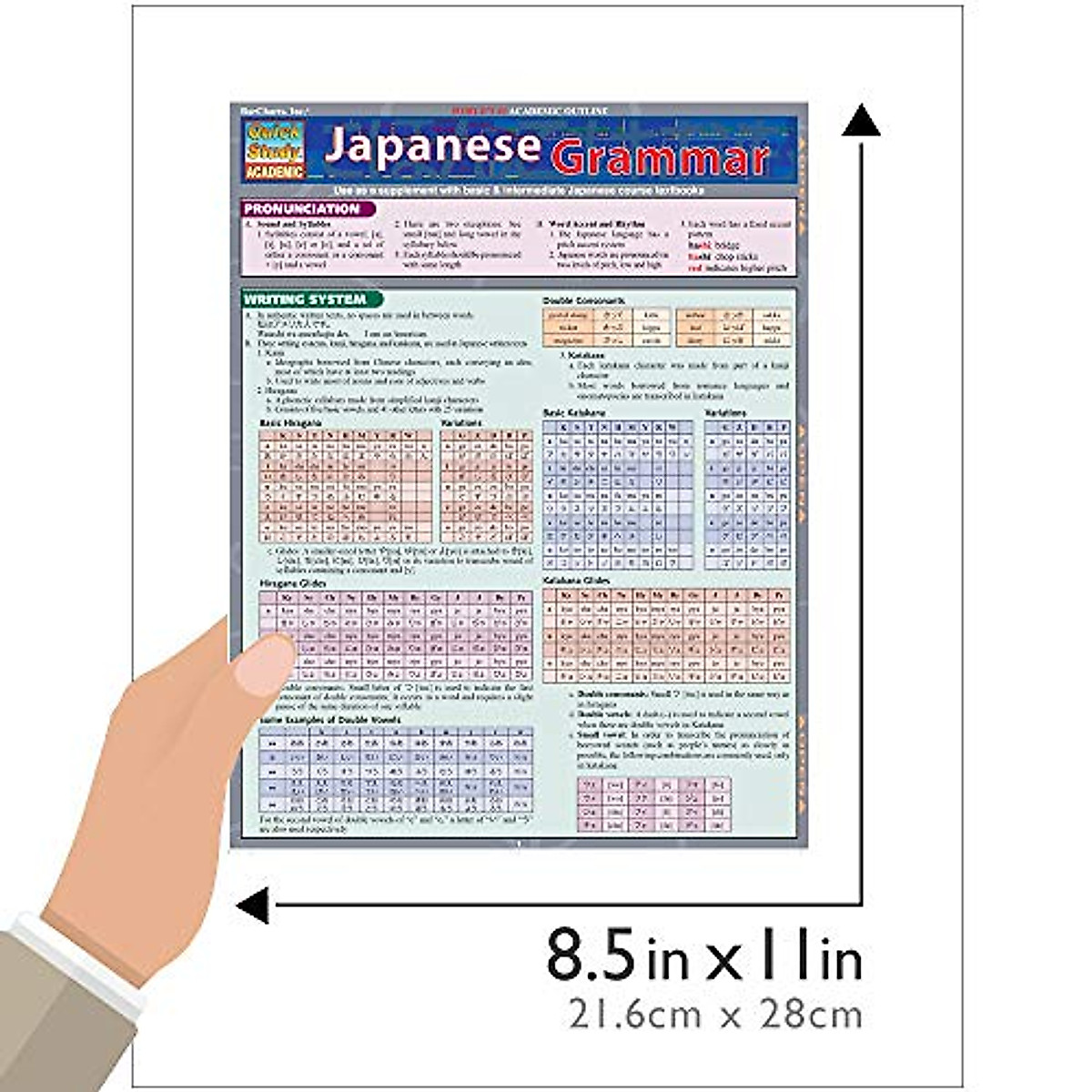 Japanese Grammar QuickStudy Laminated Reference Guide (Quick Study Academic)