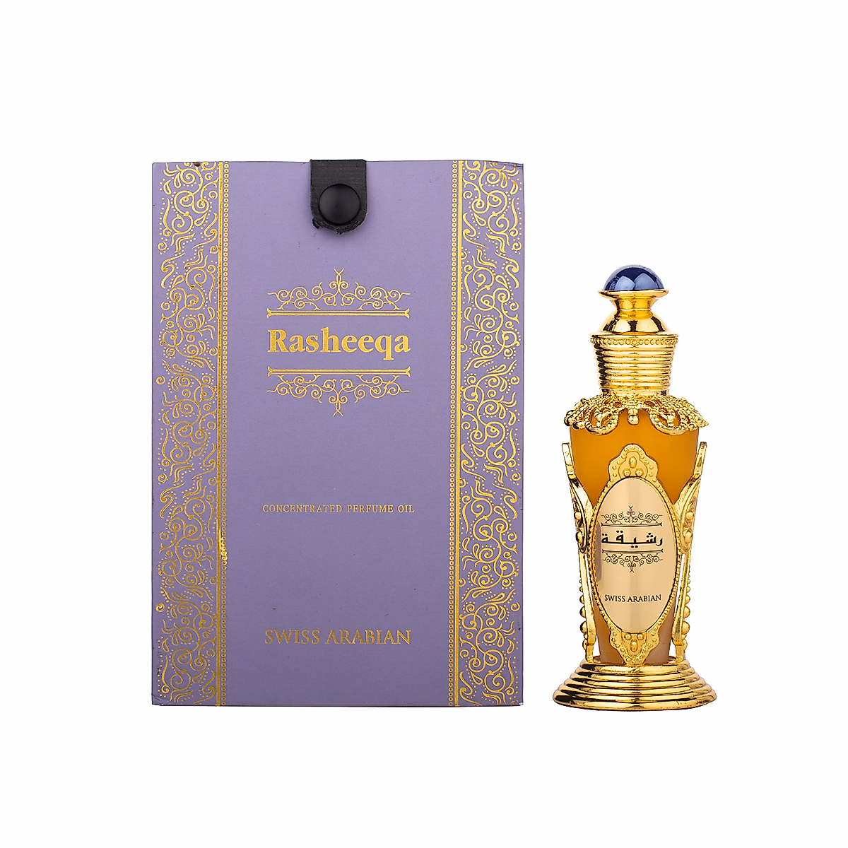 Swiss Arabian Rasheeqa - Luxury Products From Dubai - Long Lasting, Addictive Personal Perfume Oil Fragrance - A Seductive Signature Aroma - 0.6 oz