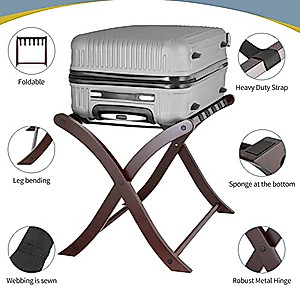 SYBELIJAH Luggage Rack, Luggage rack, Folding luggage rack for Guest Room, Bedroom Hotel, Living Room