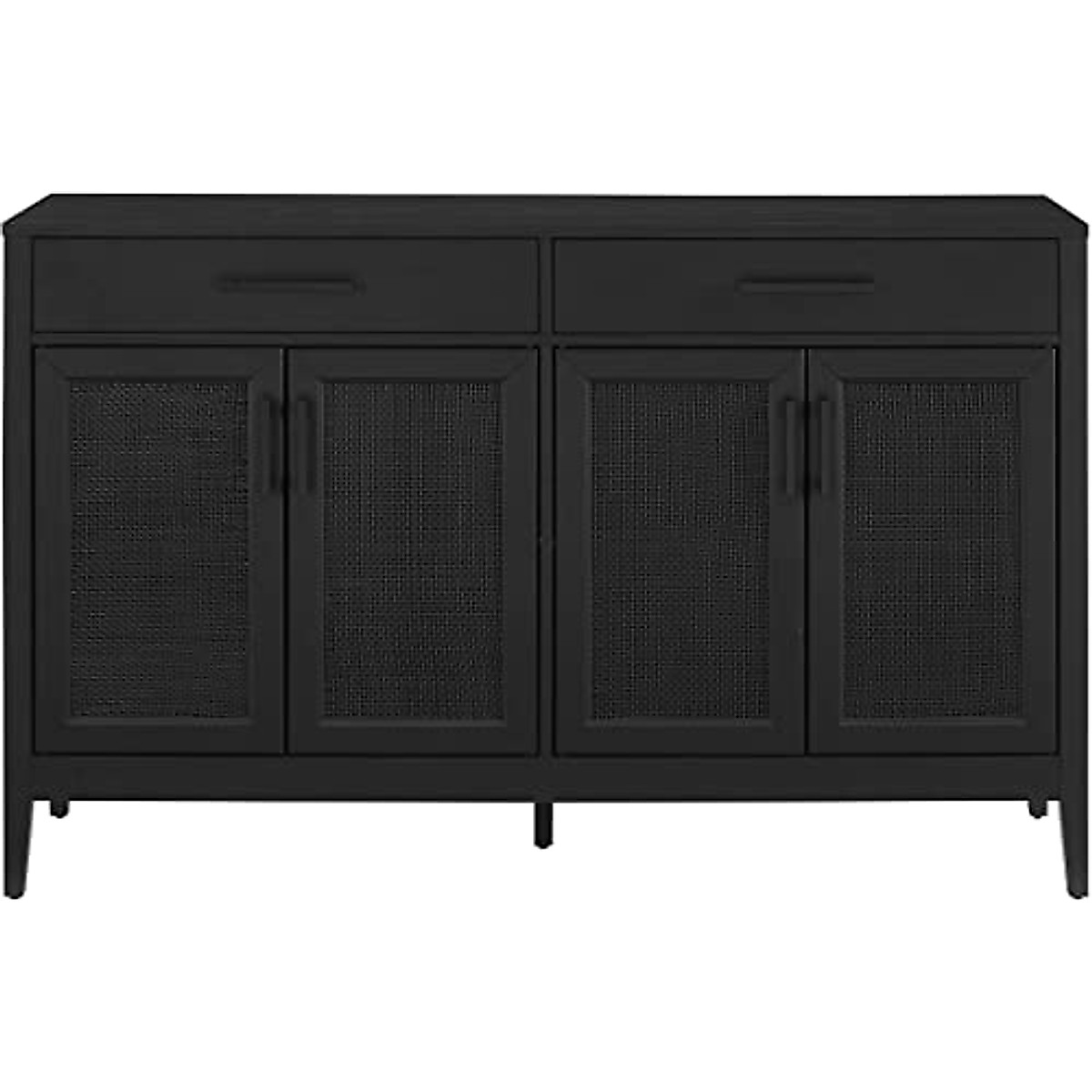 Crosley Furniture Milo Modern Sideboard Buffet Cabinet with Storage Cabinets and Drawers, Kitchen, Dining, Black