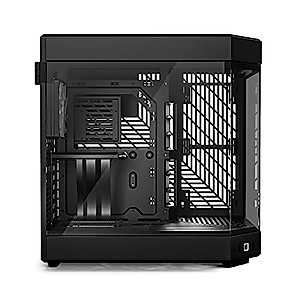 HYTE Y60 Modern Aesthetic Dual Chamber Panoramic Tempered Glass Mid-Tower ATX Computer Gaming Case with PCIE 4.0 Riser Cable Included, Black (CS-HYTE-Y60-B)