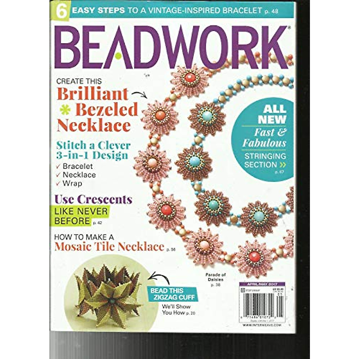 BEAD WORK MAGAZINE, APRIL/MAY, 2017