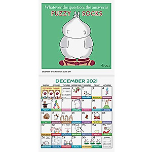Sandra Boynton's Every Day's a Fabulous Holiday 2021 Wall Calendar