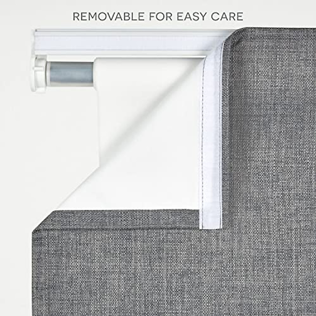 Exclusive Home Ricardo Total Blackout Roman Shade, 31"x64", Black