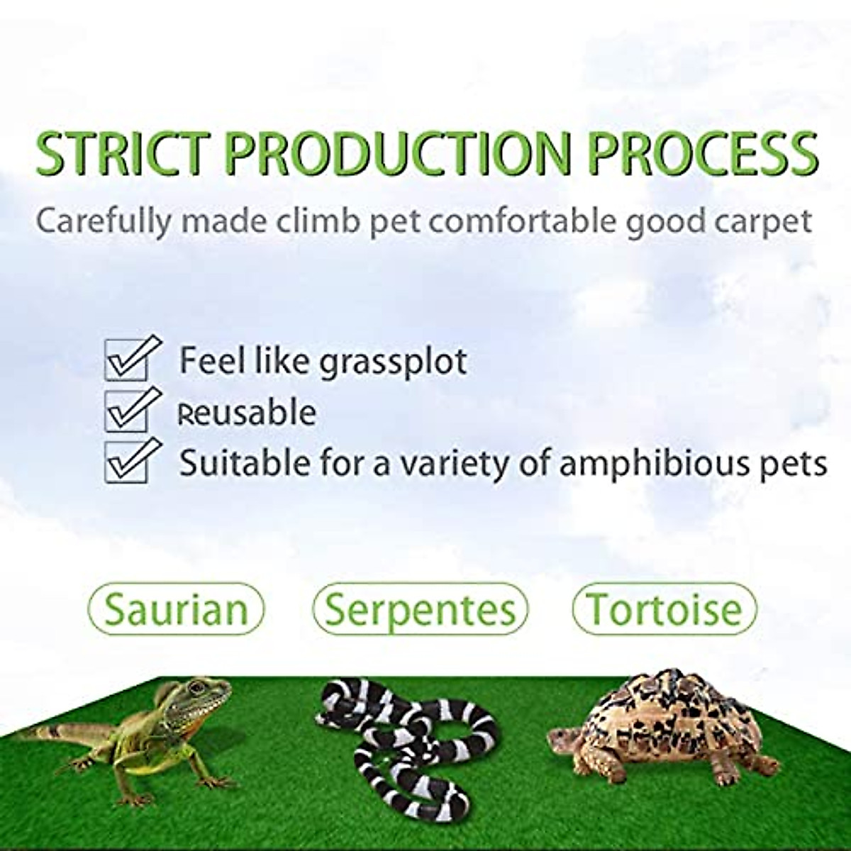 Tfwadmx Reptile Carpet, 2 Pack of Bearded Dragon Mat Terrarium Substrate Liner Bedding for Snake Turtle Lizard Geckos Hermit Crabs (24'' X 16'')