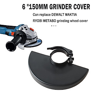 Rawolp 6 inch Grinder Guard 150mm Replacement for DEWALT D28116 D28065 D28144 BOSCH MAKITA GA6010Z GA6020 9566PC 9566CV RYOBI METABO Angle Grinder