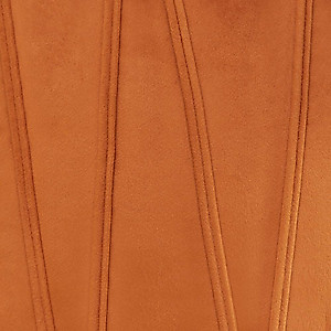 Woaboy Pack of 2 Striped Velvet Throw Pillow Covers Orange Modern Decorative Couch Throws Square Soft Cozy Pillowcases for Bed Sofa Fall Cushion Living Room 12x20 Inch