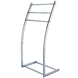 Kingston Brass SCC8251 Pedestal Steel Construction Towel-Rack, Polished Chrome