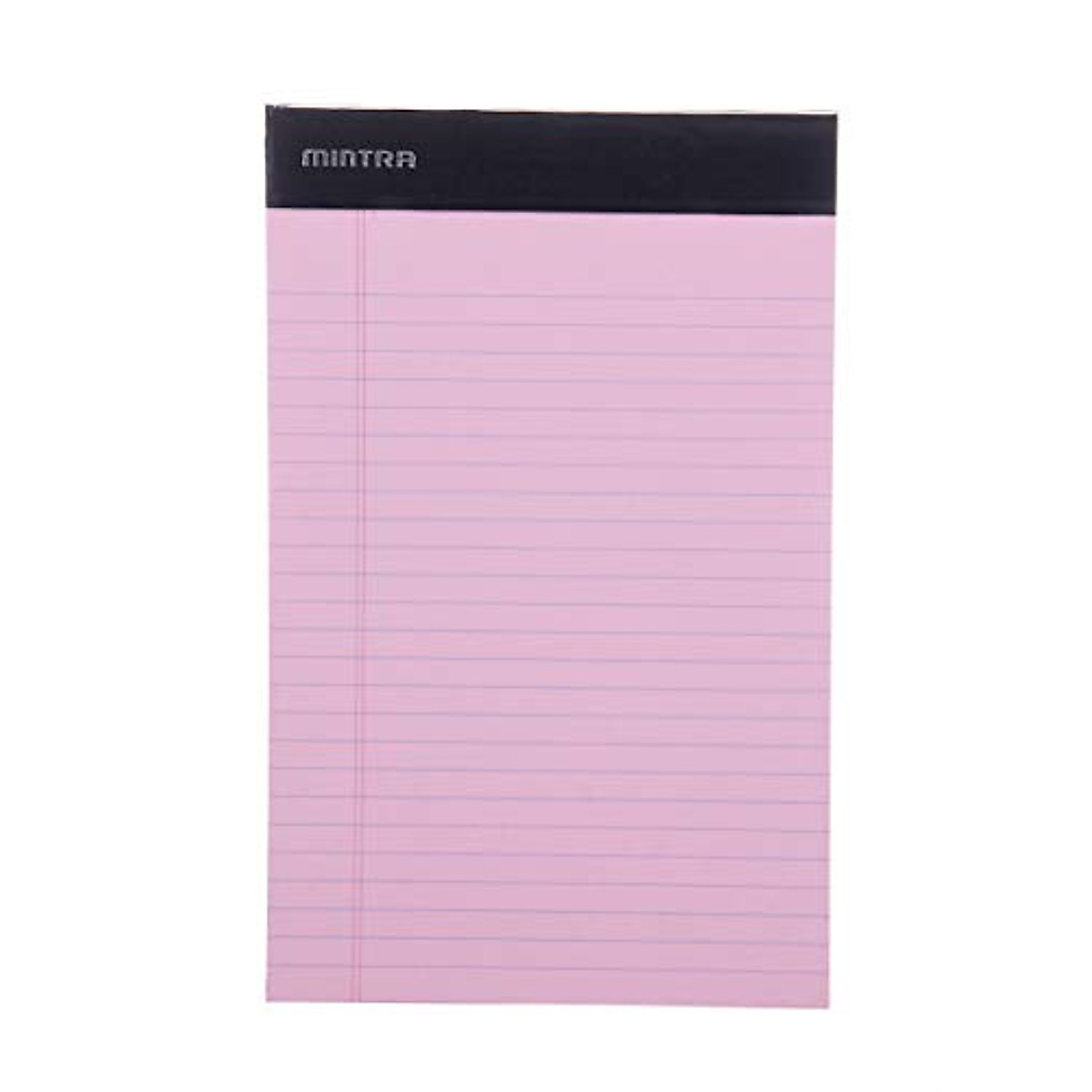 Mintra Office Legal Pads - ((BASIC PASTEL 6pk, 5in X 8in, NARROW RULED)) - 50 Sheets per Notepad, Micro perforated Writing Pad, Notebook Paper for School, College, Office, Professional