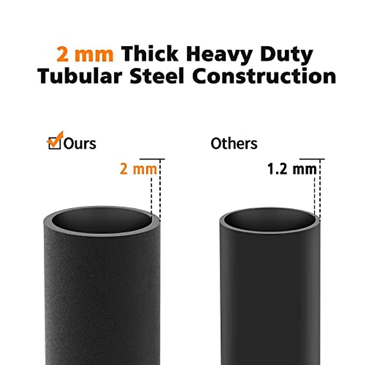 8ft Firewood Rack Outdoor Heavy Duty Log Rack Firewood Storage Rack Fire Wood Rack Holder Steel Tubular for Indoor Outdoor Fireplace Tool for Patio Deck Log Storage Stand