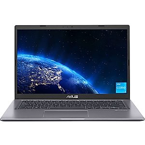 ASUS 2023 F415JA 14'' FHD IPS VivoBook Laptop PC Intel 2-Core i3-1115G4 8GB DDR4 128GB NVMe SSD Intel UHD Graphics USB-C Backlit Keyboard WiFi AC HDMI Fingerprint Windows 11 Pro w/RE 32GB USB